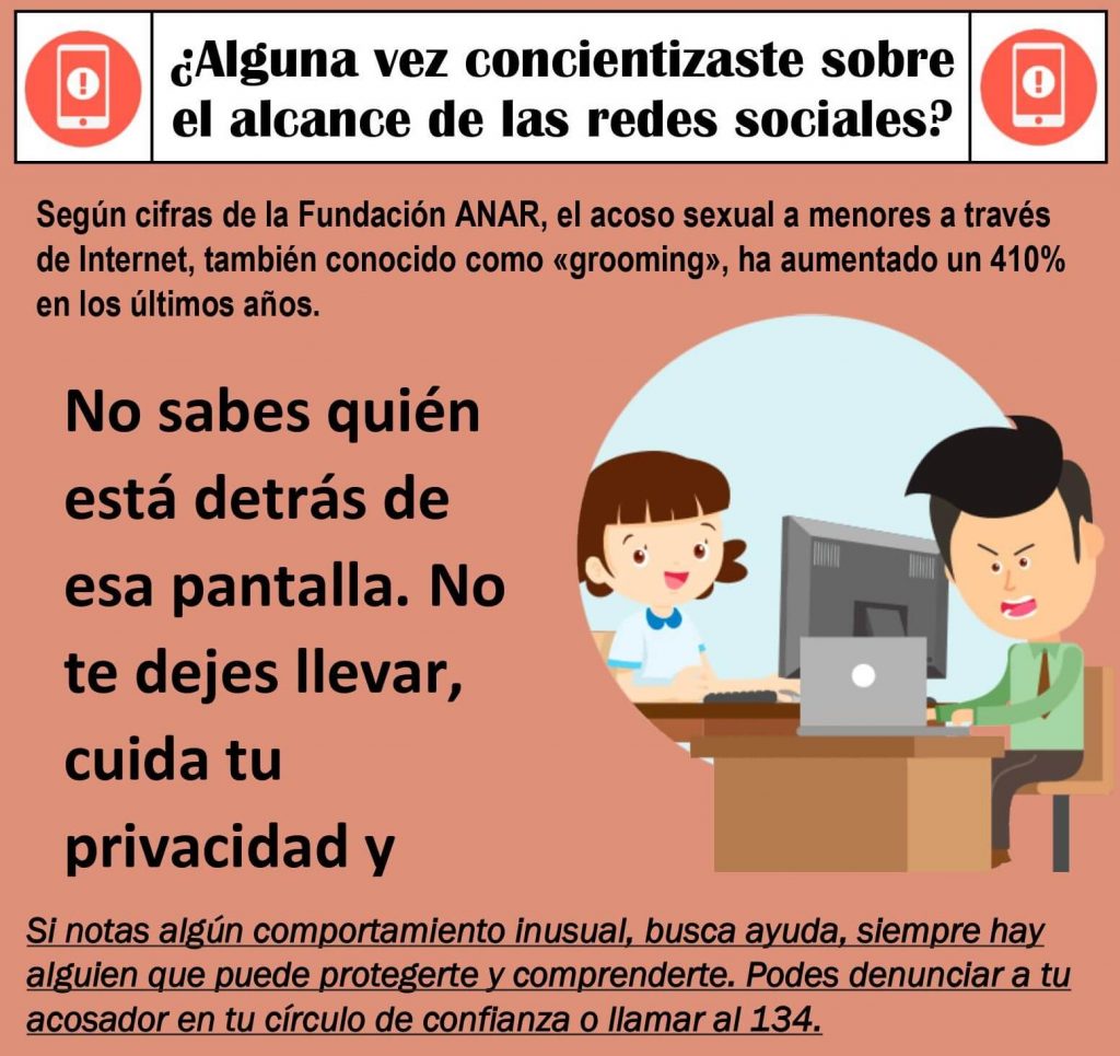 Grooming: "No tenemos un millón de amigos, tenemos seguidores que no es ...